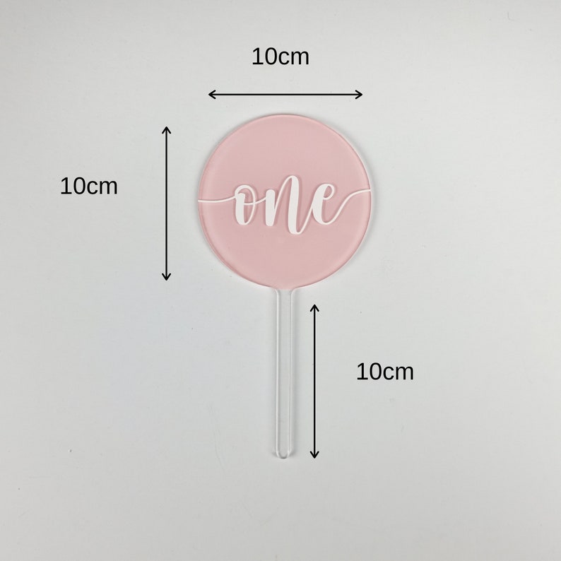 Acrylic First Birthday Cake Topper One Cake Topper Acrylic - Etsy