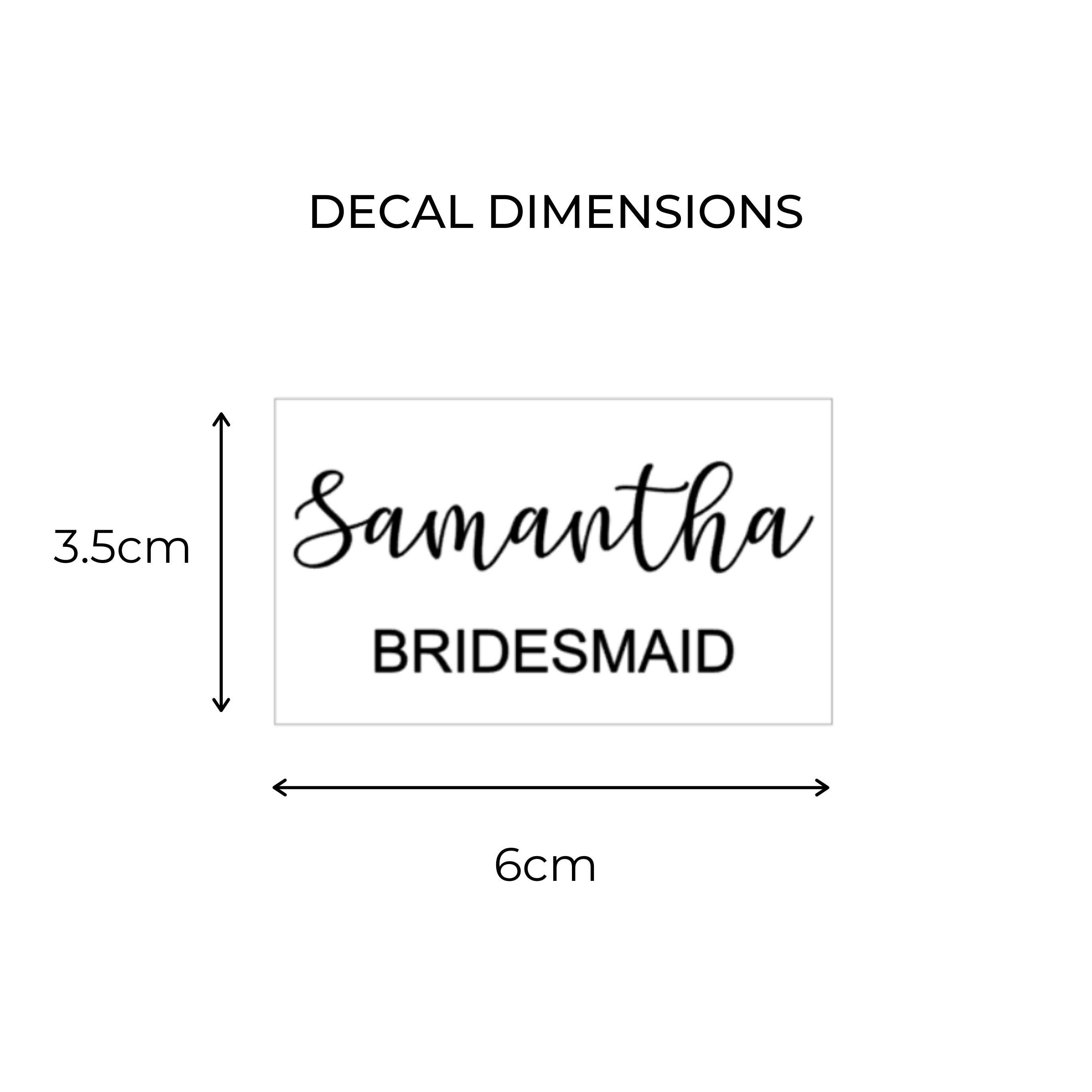 Custom Wedding Hanger Decal Bridal Decals Bridal Party - Etsy