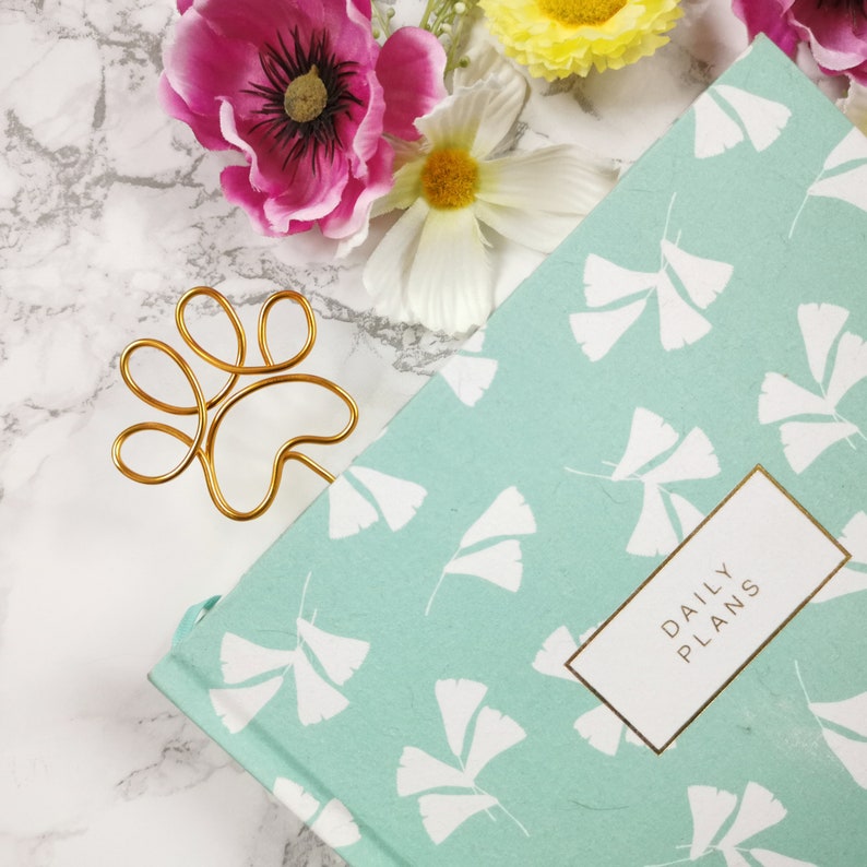 Paw Print Name Bookmark Wire Custom Bookmark Paw Bookmark | Etsy