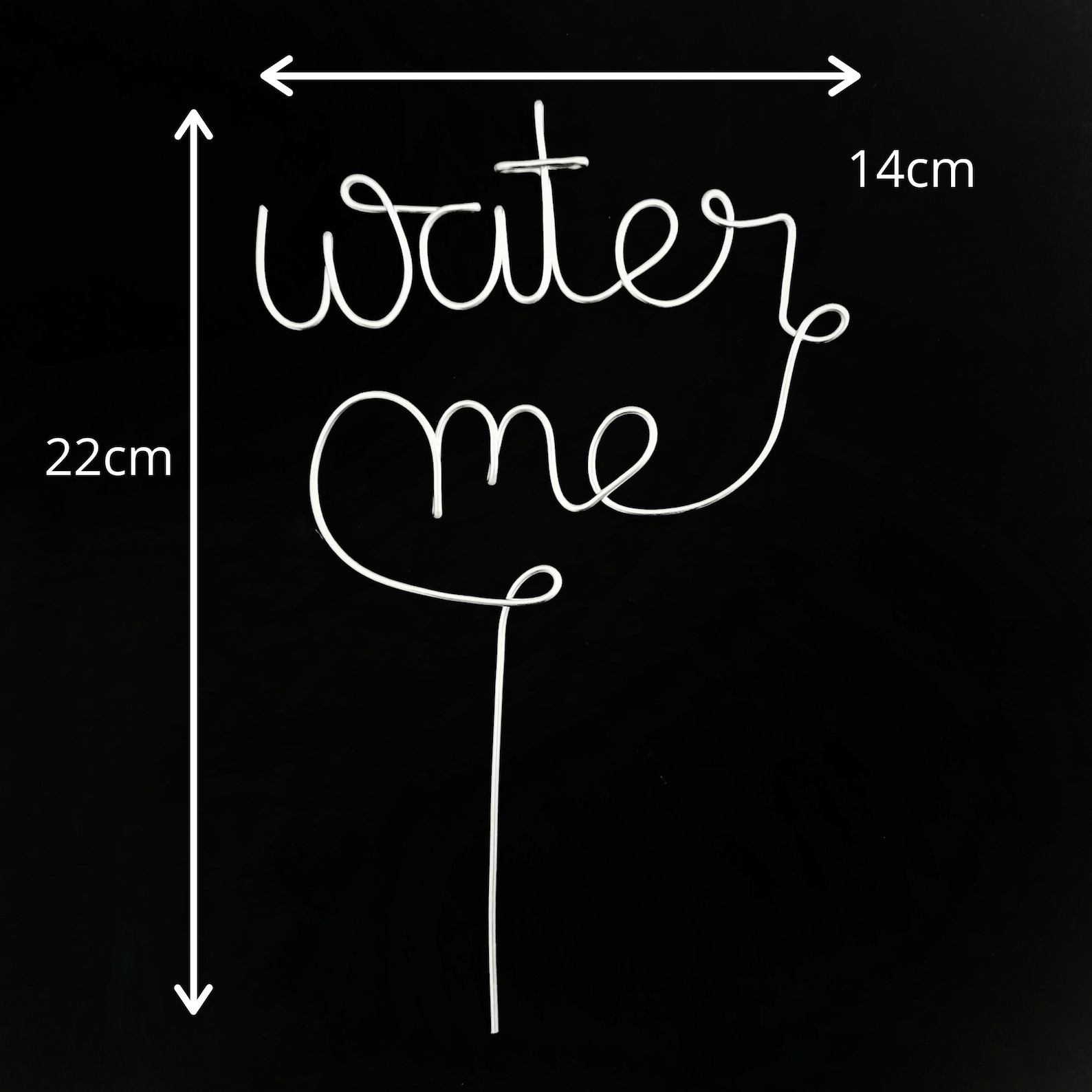 Wire Water Me Plant Marker Plant Topper Garden Marker - Etsy