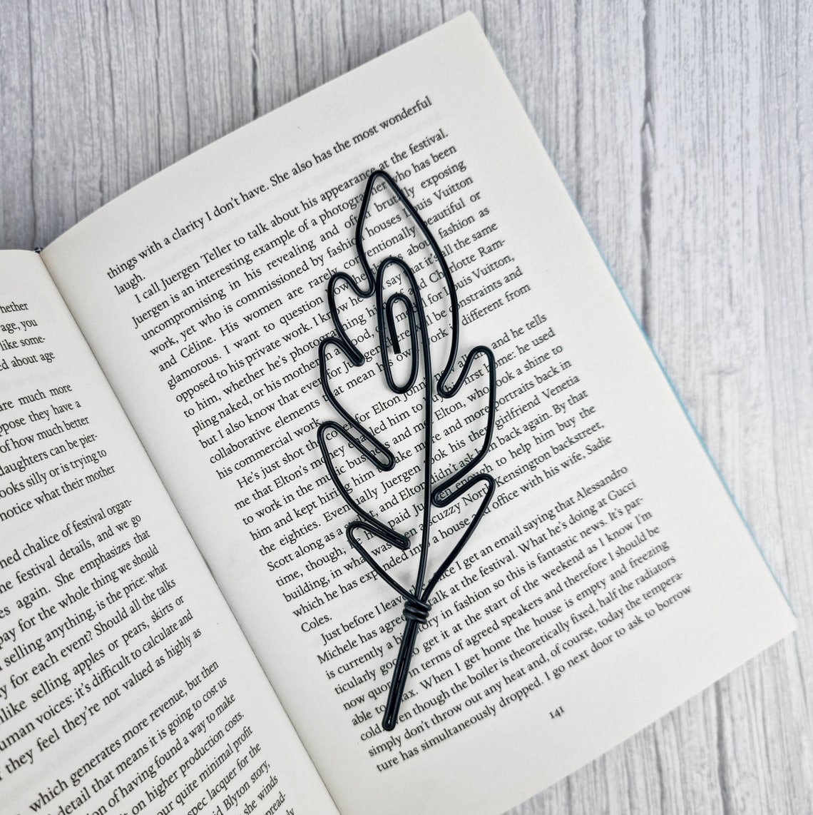 Feather Bookmark Wire Bookmark Book Lover Gift Bookmark | Etsy