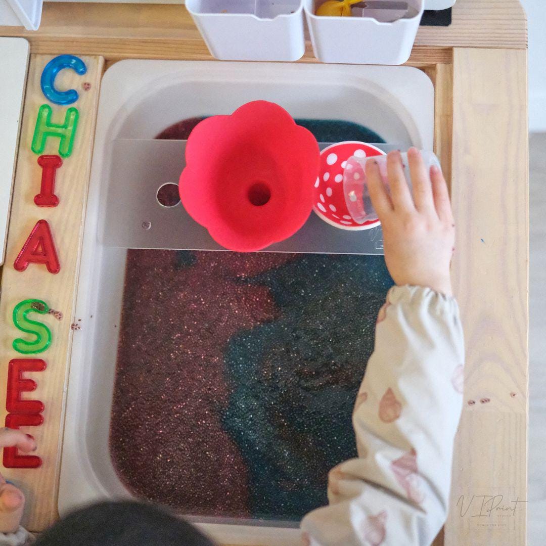 Trofast Insert - Large Acrylic Funnel Insert for Flisat Sensory Table ...