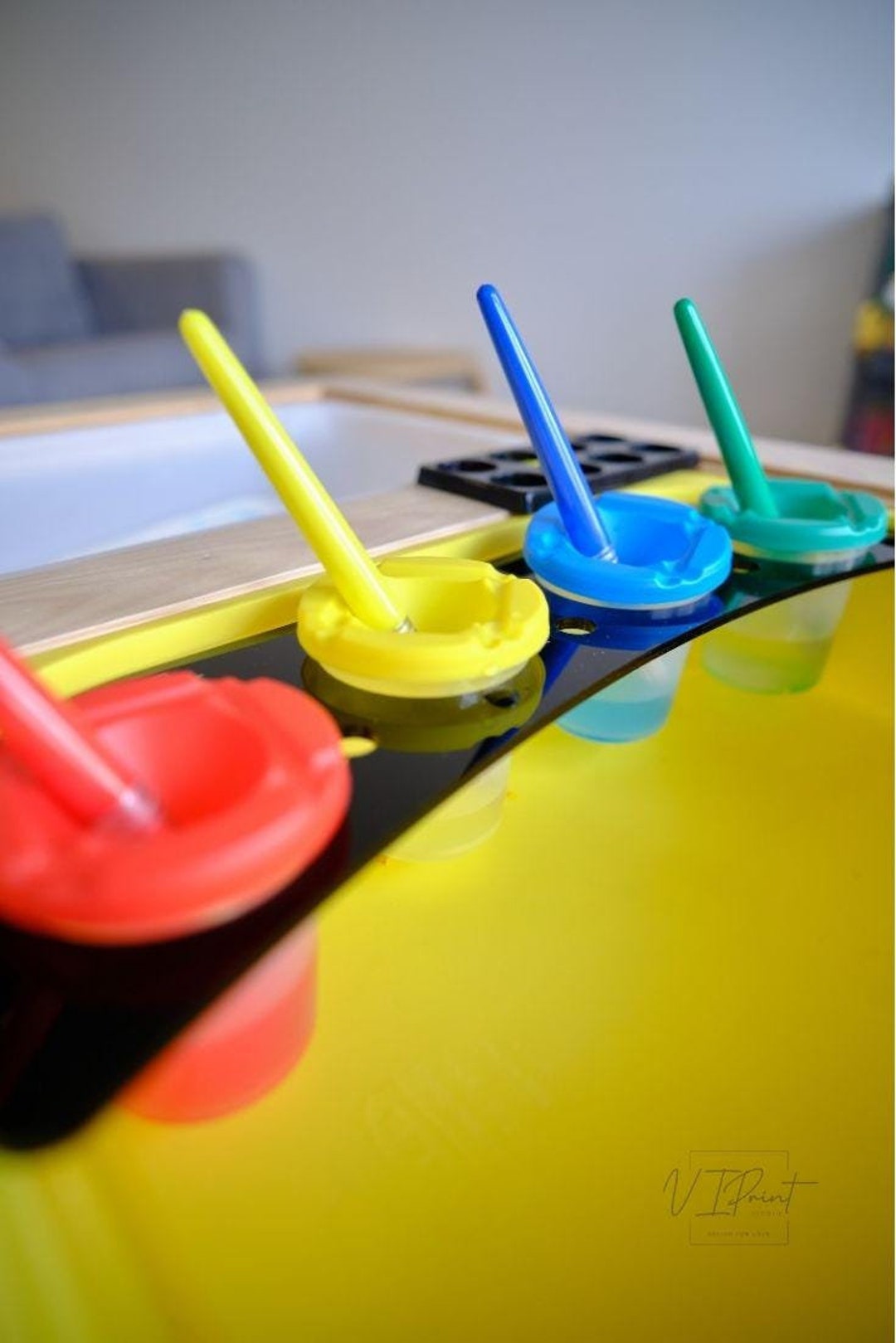Trofast Insert - 4 Cup Holder Insert for Flisat Sensory Table - No Mess ...