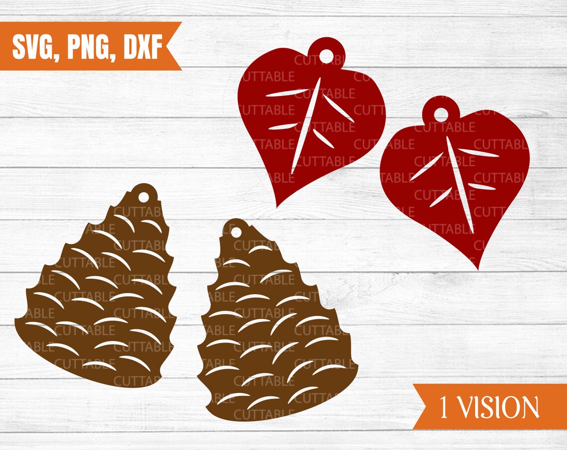 Earring Svg Bundle Fall Earrings Fall Decorations 8 Cut | Etsy