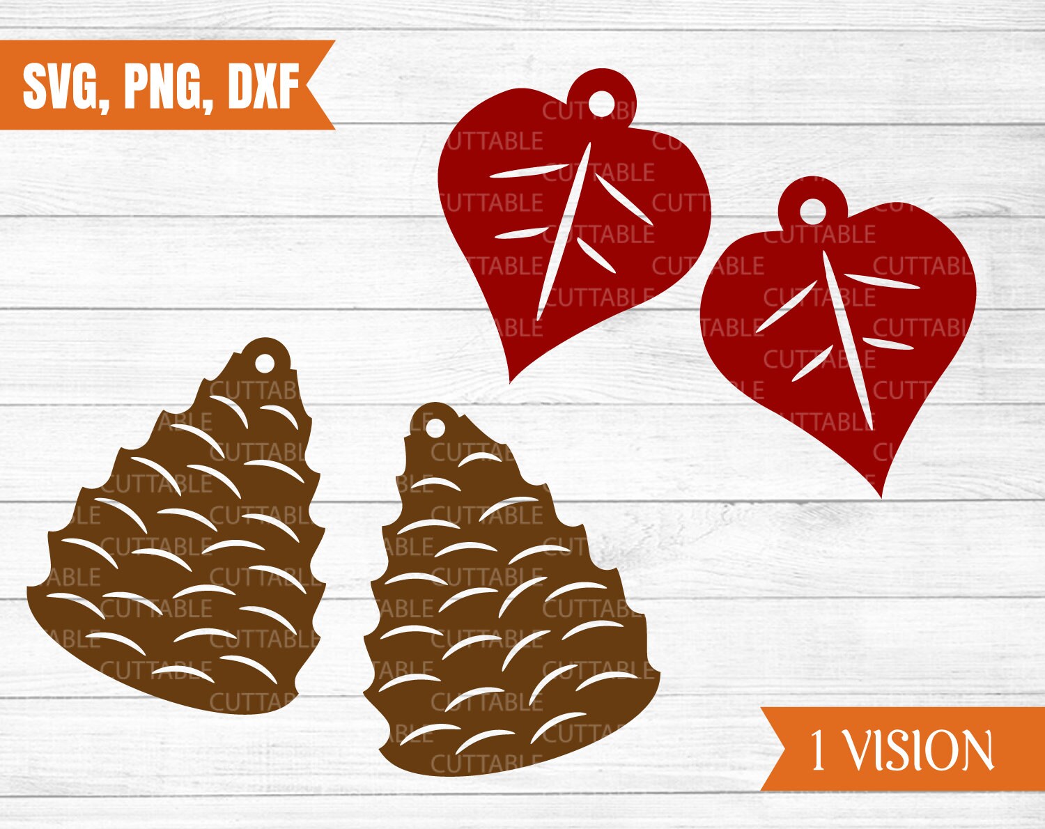 Earring Svg Bundle Fall Earrings Fall Decorations 8 Cut | Etsy