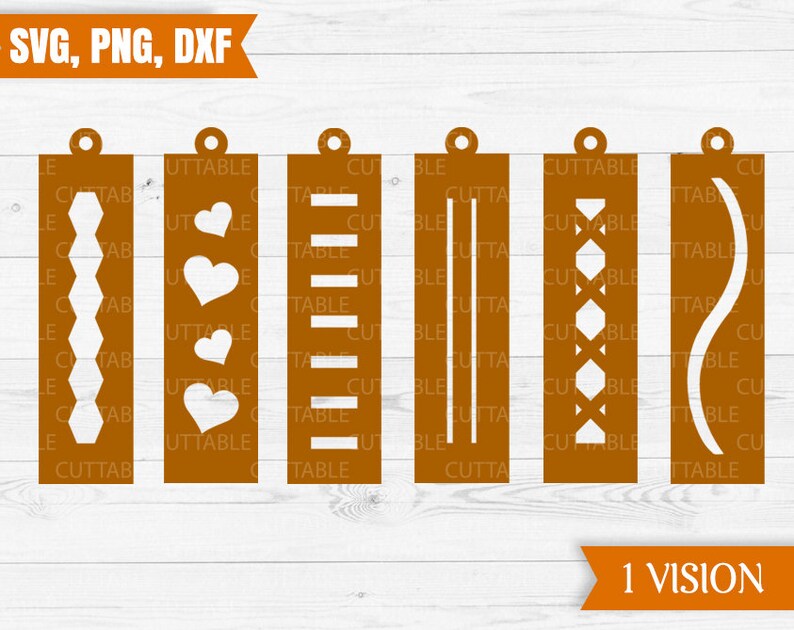 Earring Svg Bar Svgs 12 Bar Cut Files Jewellery SVG - Etsy