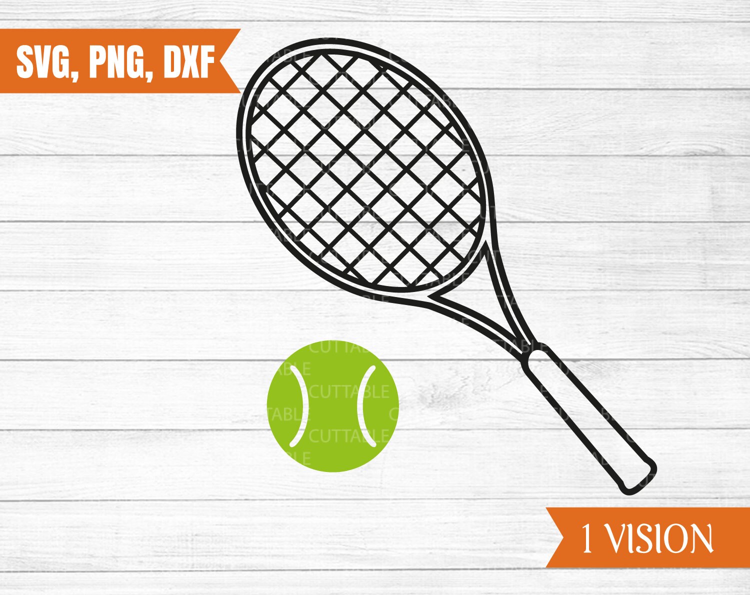 Tennis Racket and Ball svg tennis cut file tennis lover svg | Etsy