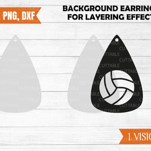 Earring SVG Bundle, 7 Sports Balls Cut Files, Soccer,football,tennis ...