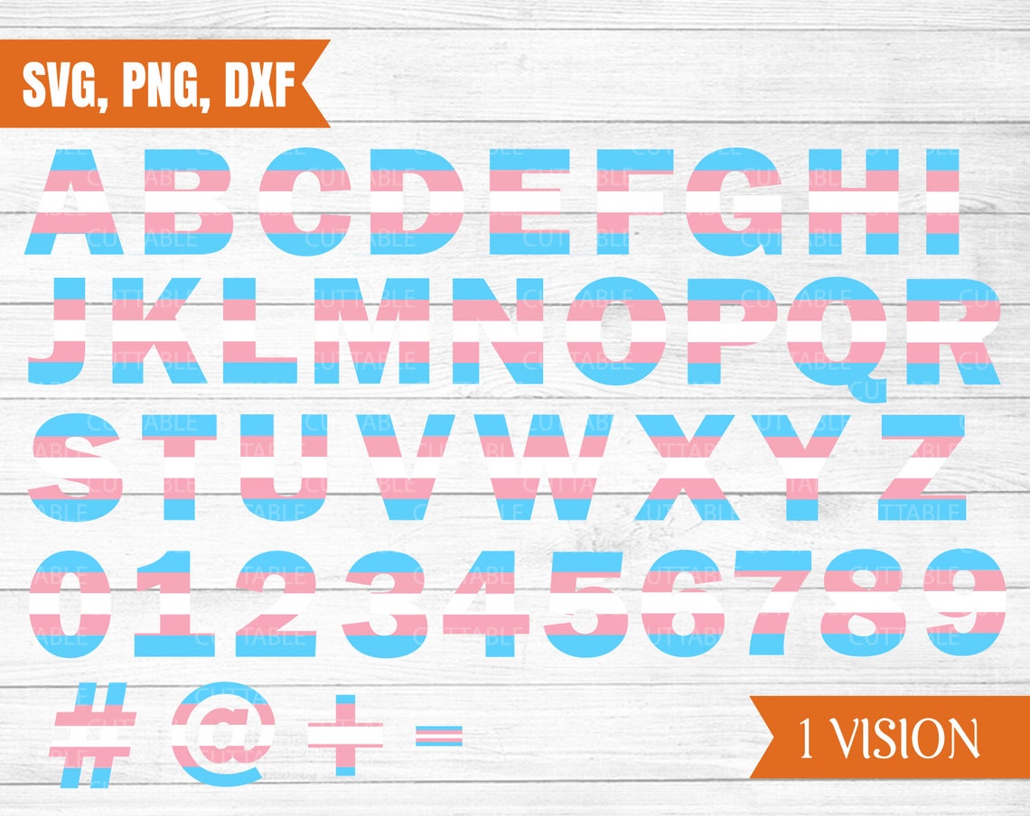 LGBTQ Alphabet and Numbers Svg Pride Alphabet Cut Files | Etsy