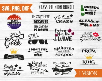 Reunion SVG DXF JPEG Silhouette Cameo Cricut Class of 1984 - Etsy