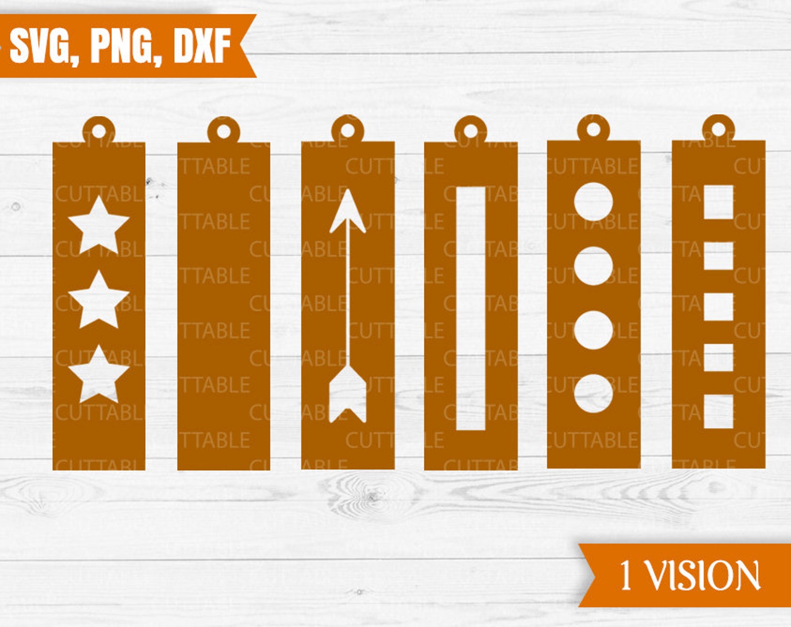 Earring Svg Bar Svgs 12 Bar Cut Files Jewellery SVG - Etsy