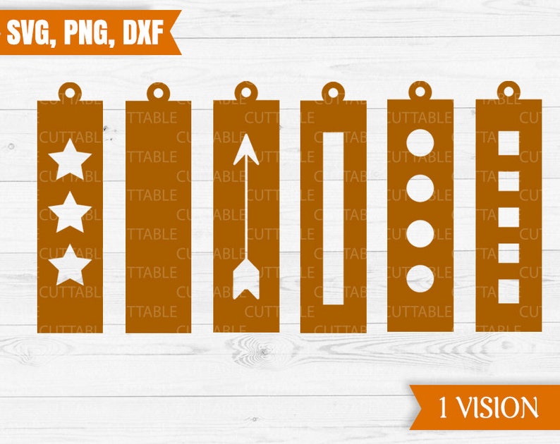 Earring Svg Bar Svgs 12 Bar Cut Files Jewellery SVG - Etsy