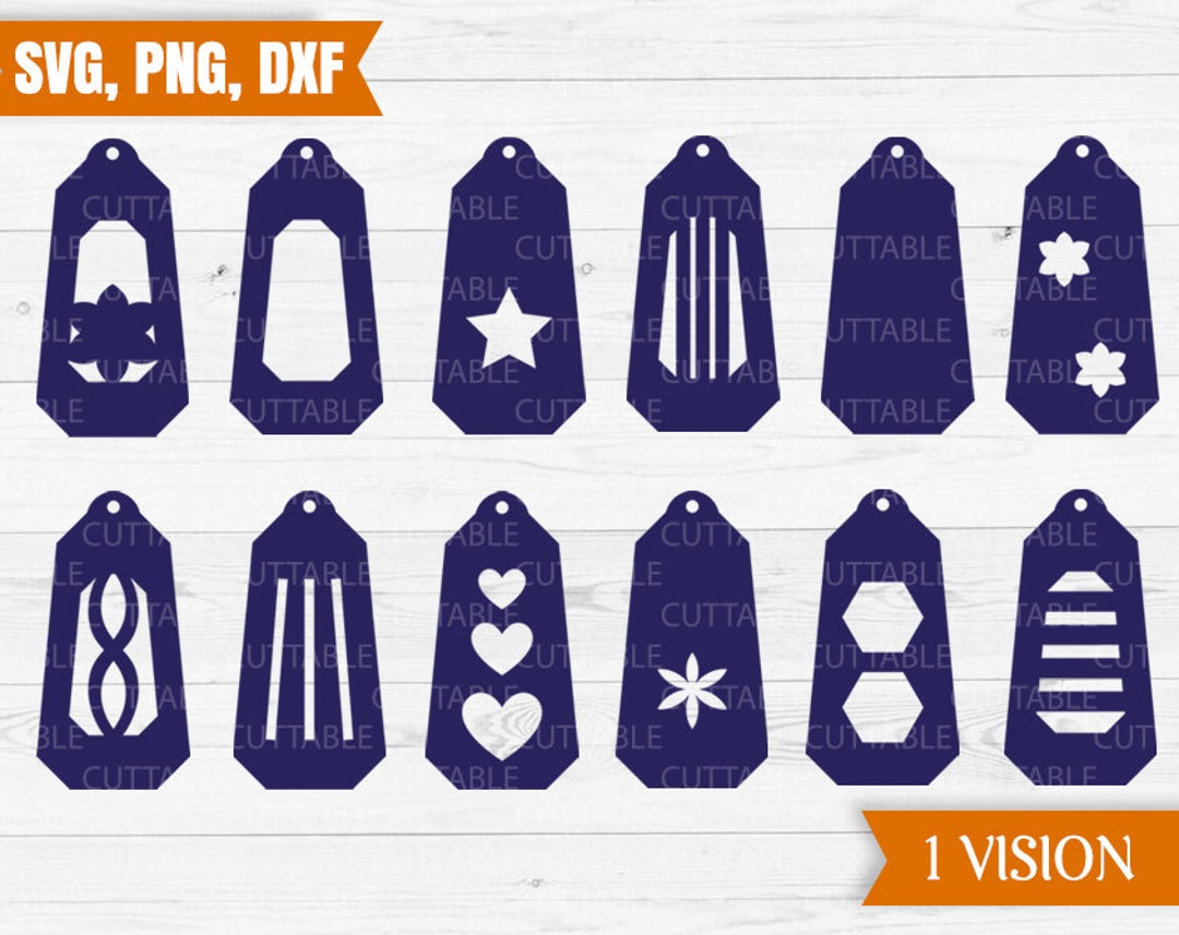 Earring Cut Files, 12 Bell Cut Files, Leather Jewellery SVG, Leather ...