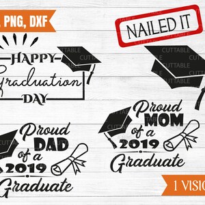 Graduation SVG Bundle, 16 Cut Files, Happy Graduation, Just Graduated ...