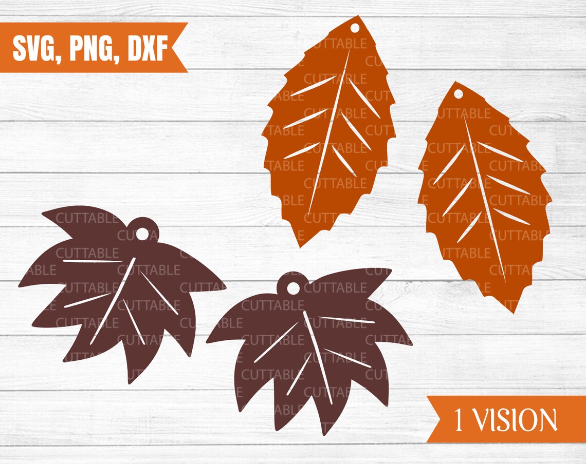 Earring Svg Bundle Fall Earrings Fall Decorations 8 Cut | Etsy