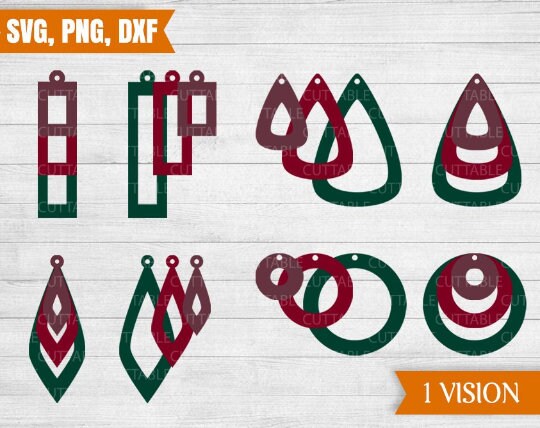 Stacked Earring Bundle Svgs Stack Earring Bundle Cut Files - Etsy Stacked Earring Bundle Svgs Stack Earring Bundle Cut Files - Etsy