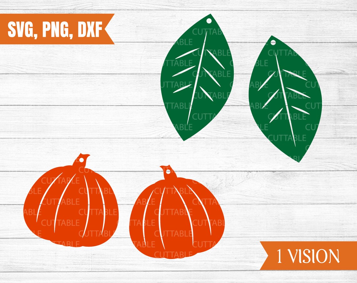 Earring Svg Bundle Fall Earrings Fall Decorations 8 Cut | Etsy