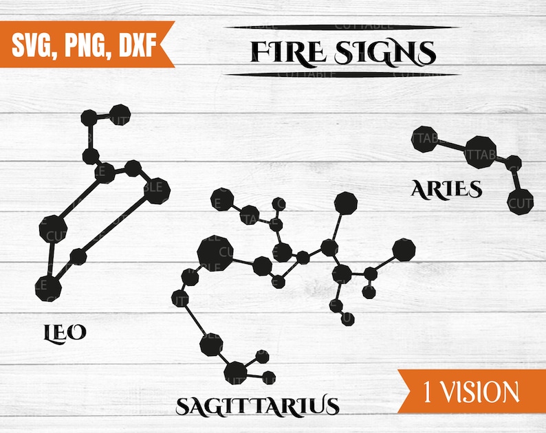 Star Sign Svg Horoscope Cut Files Zodiac Svgs Astrological | Etsy