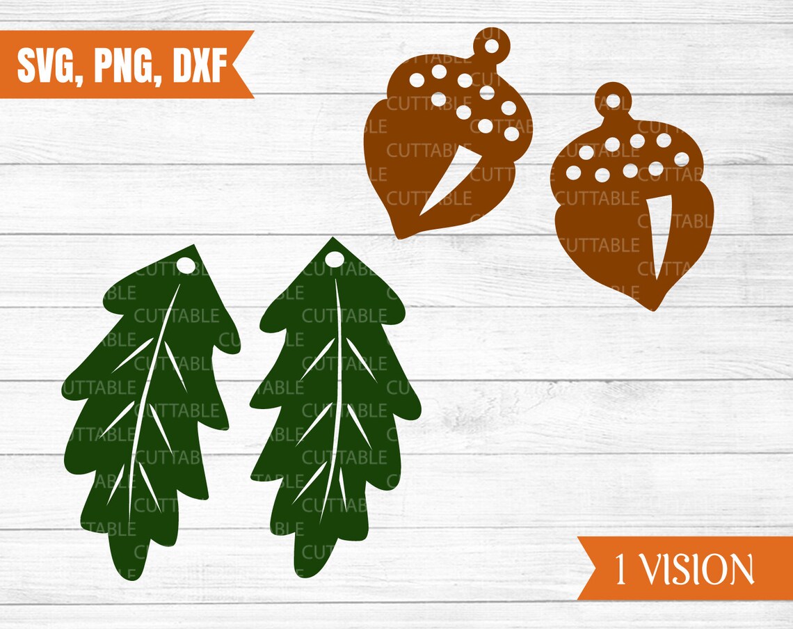 Earring Svg Bundle Fall Earrings Fall Decorations 8 Cut | Etsy