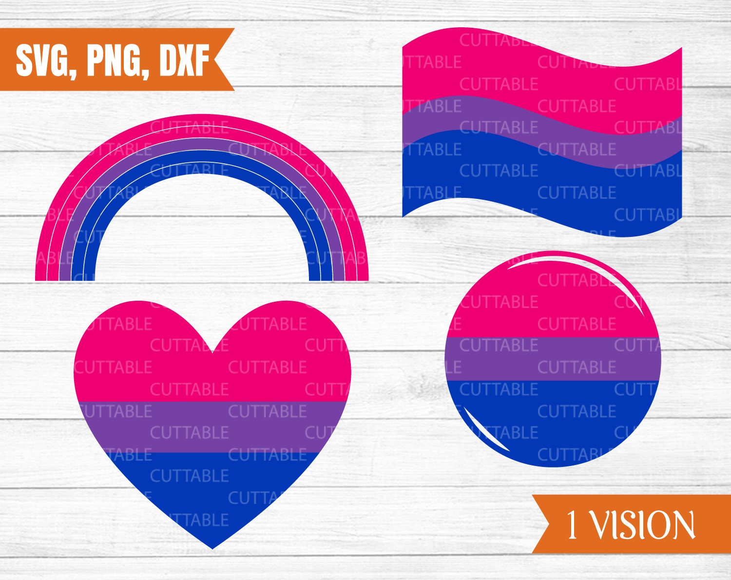 LGBTQ SVG Bundle Pride Flags Hearts Badges Rainbows | Etsy Australia