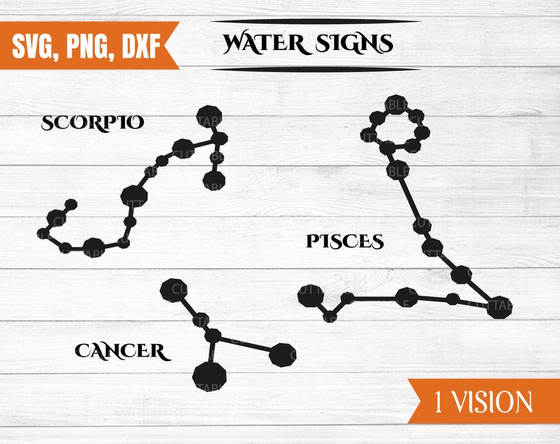 Star Sign Svg Horoscope Cut Files Zodiac Svgs Astrological | Etsy