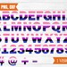 LGBTQ Alphabet and Numbers Svg, Pride Alphabet Cut Files, Full Alphabet ...
