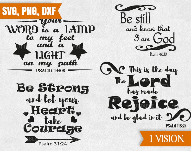 Bible Verse SVG Bundle 8 Great Bible Verses Cut Files Bible - Etsy