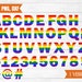 LGBTQ Alphabet and Numbers Svg, Pride Alphabet Cut Files, Full Alphabet ...