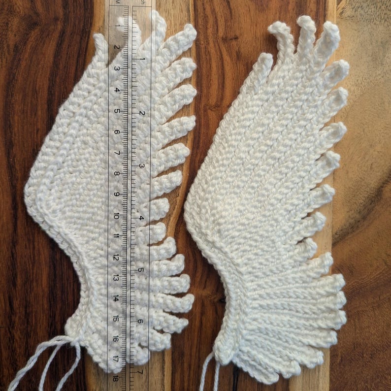 Crochet Feather Wings BIG, Digital PDF Pattern; Realistic Amigurumi ...