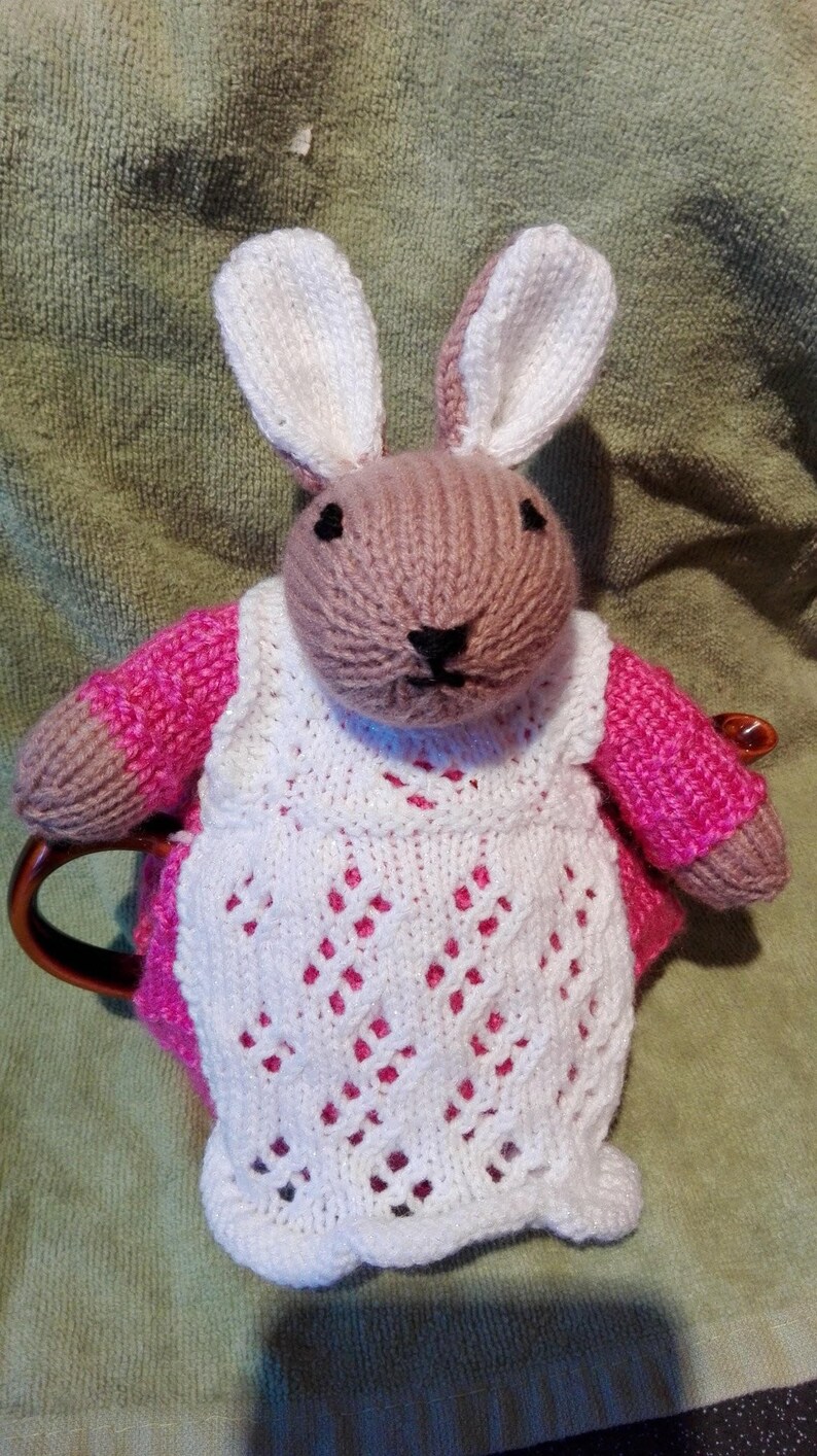 Hand Knitted Bunny Tea Cosy - Etsy