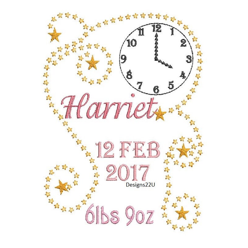 Embroidery Clock - Etsy