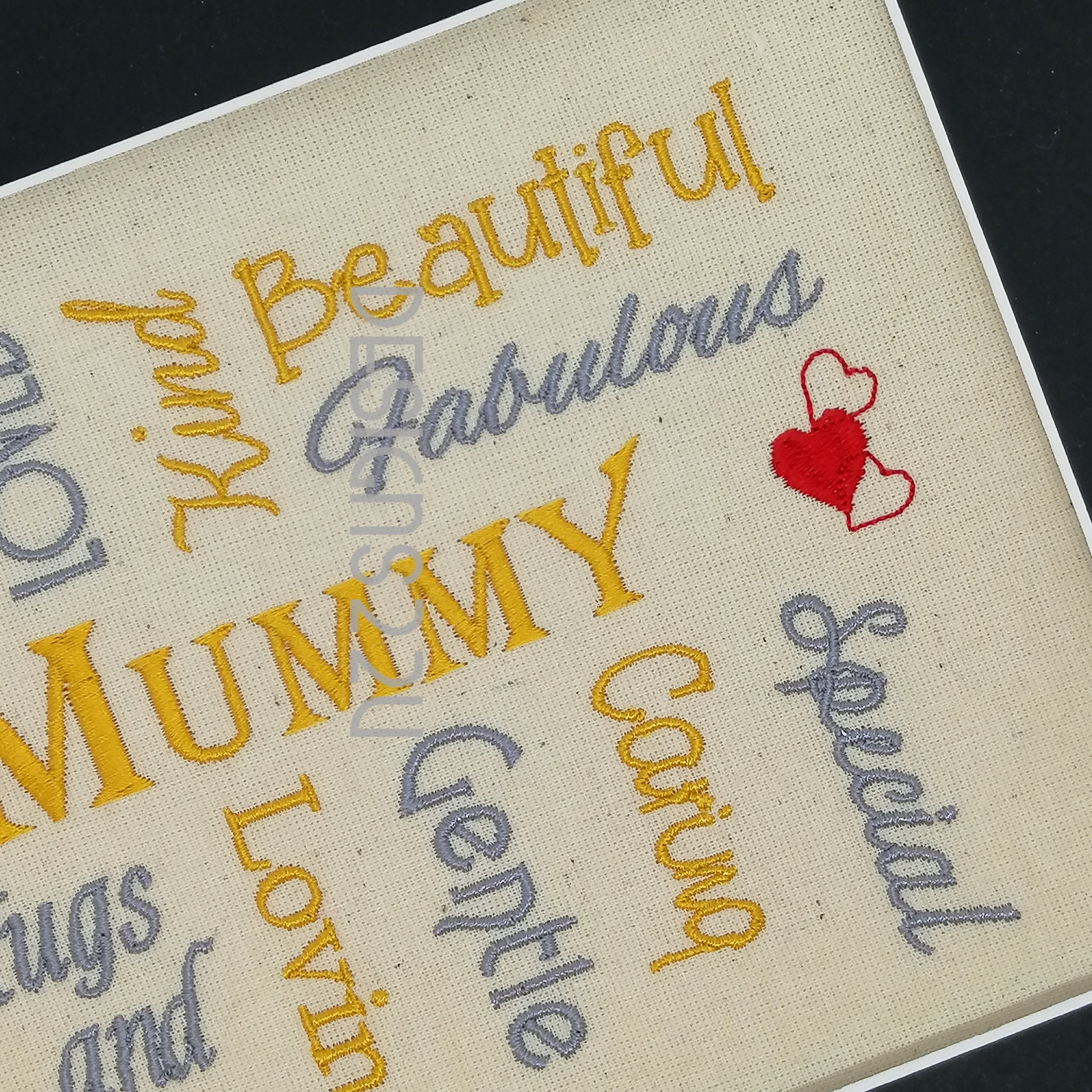 Mummy Word Art/cloud Digitized Machine Embroidery Design 5x7 - Etsy UK