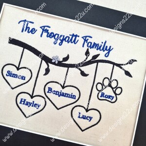Branch Family Tree Mix and Match Digitized Machine Embroidery Design ...