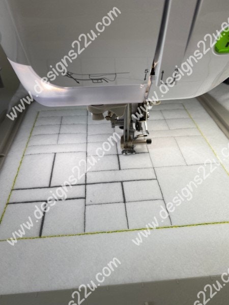 8x8 ITH Needle Pad With Satin Edge Digitized Machine Embroidery Design ...