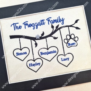 Branch Family Tree Mix and Match Digitized Machine Embroidery Design ...