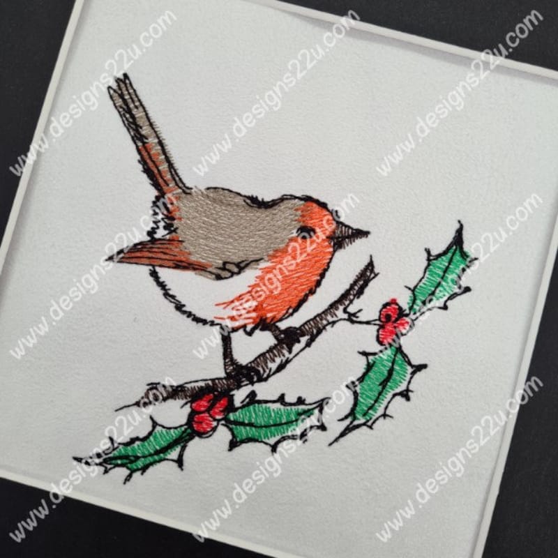 Robin Embroidery - Etsy