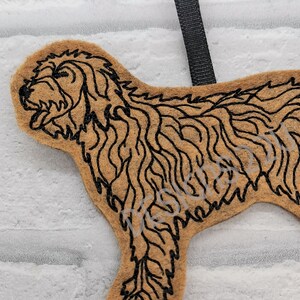 Cockapoo Dog ITH Ornament Digitized Machine Embroidery Design Great ...