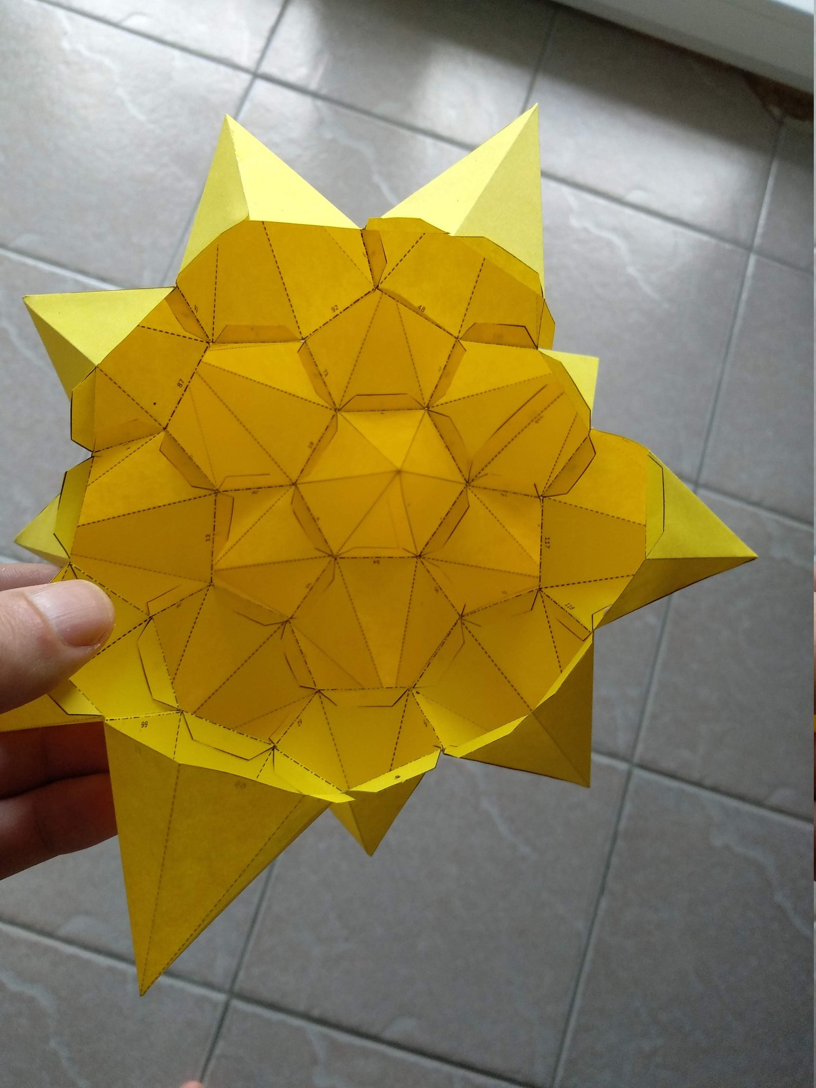 3D Star Geometric Papercraft Origami Christmas Ornament - Etsy