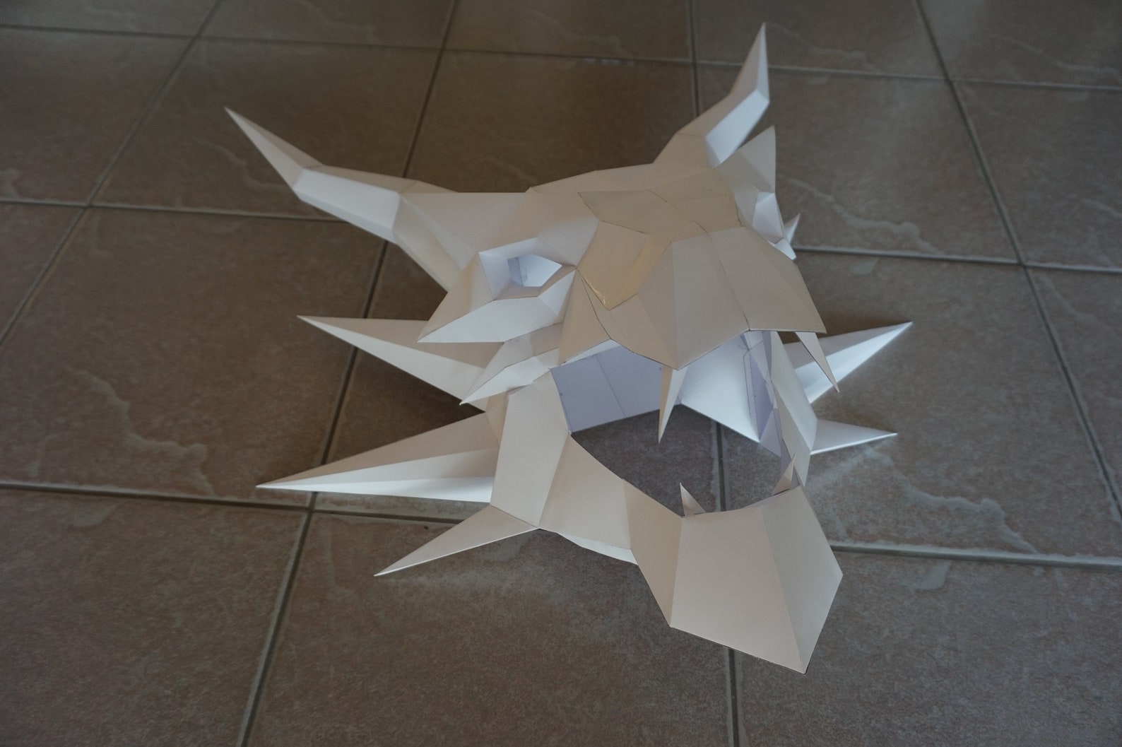 3D Dragon Mask Papercraft Helmet | Etsy