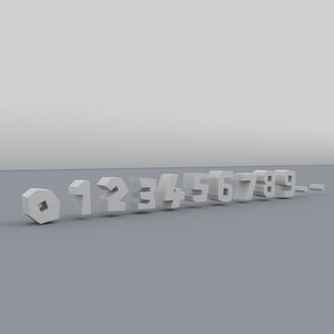 Papercraft ABC 3D Cartoon Letters Numbers DIY Decoration - Etsy