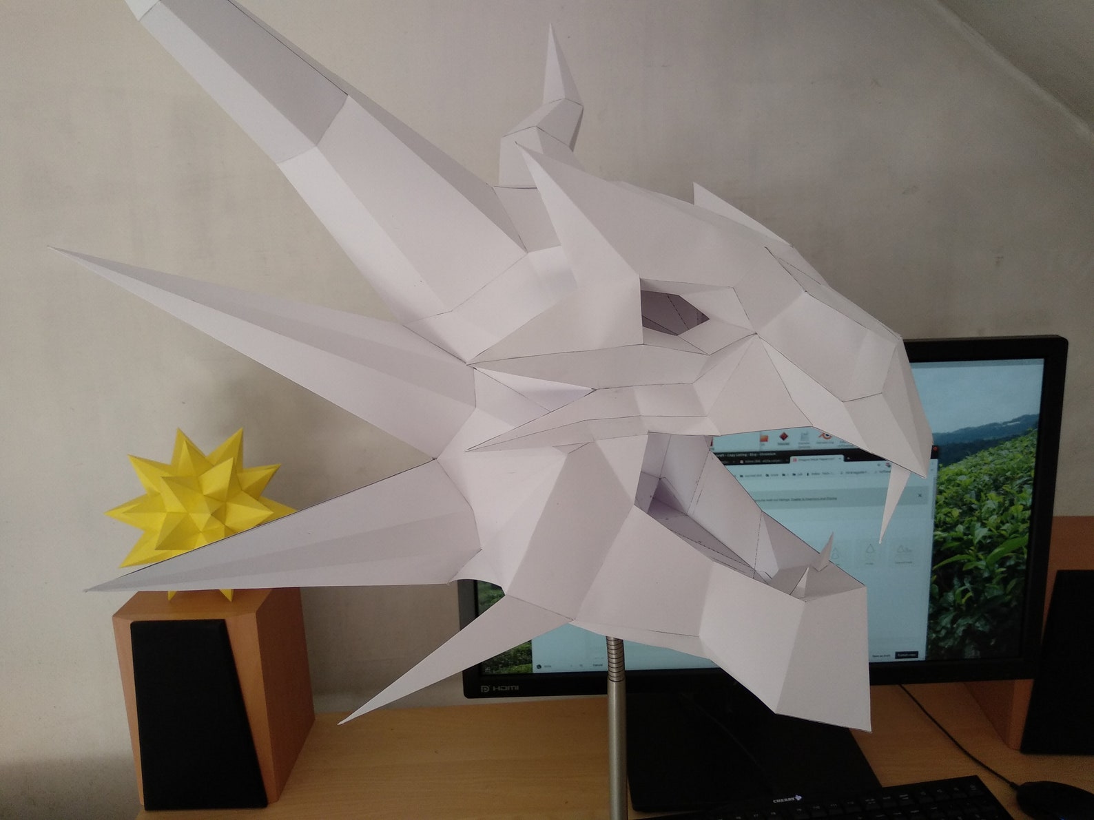 3D Dragon Mask Papercraft Helmet | Etsy