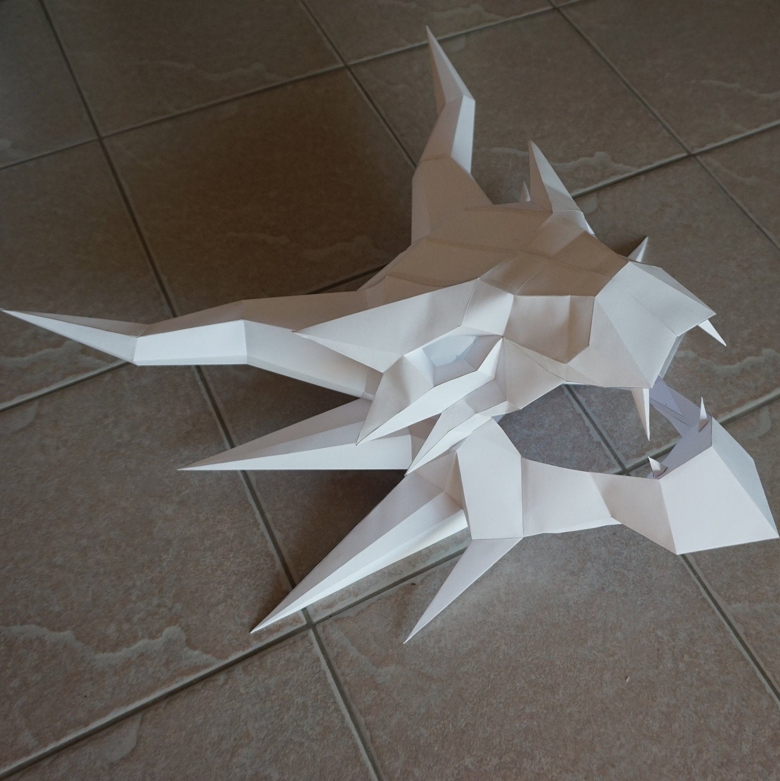 3D Dragon Mask Papercraft Helmet | Etsy