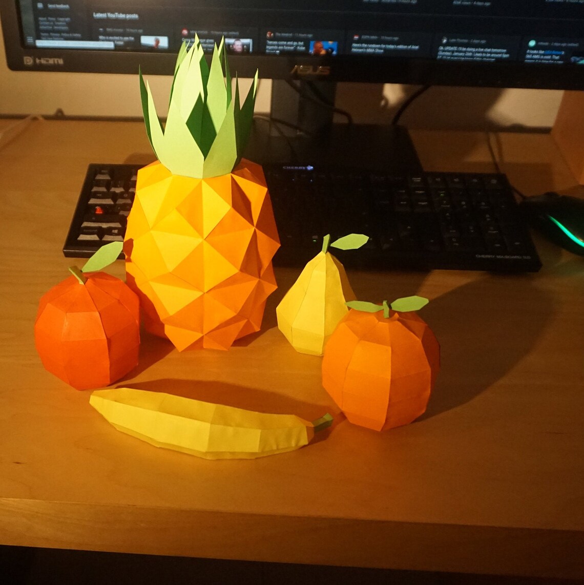 Fruit Basket Papercraft Pack | Etsy