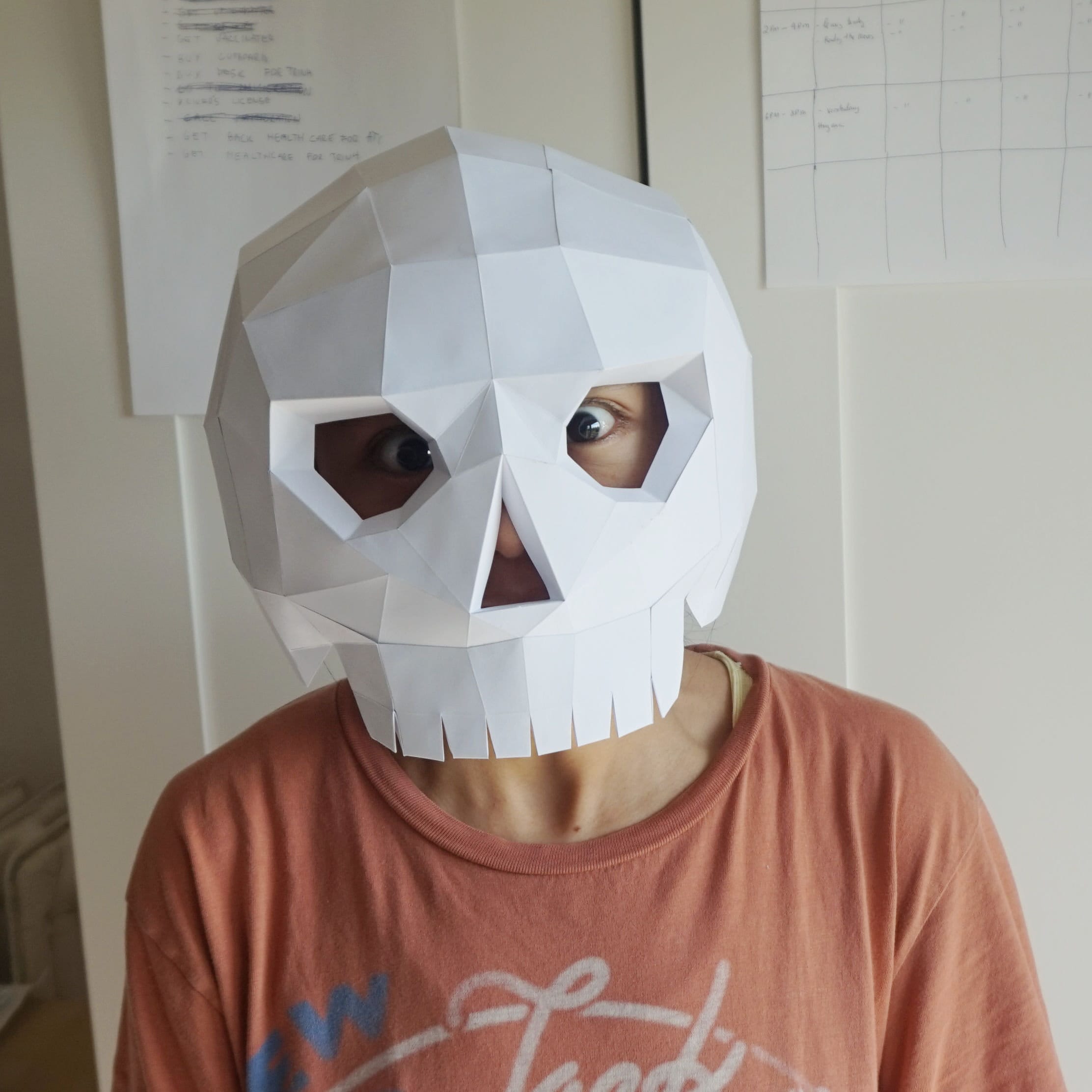 3D Human Skull Mask Papercraft Helmet | Etsy