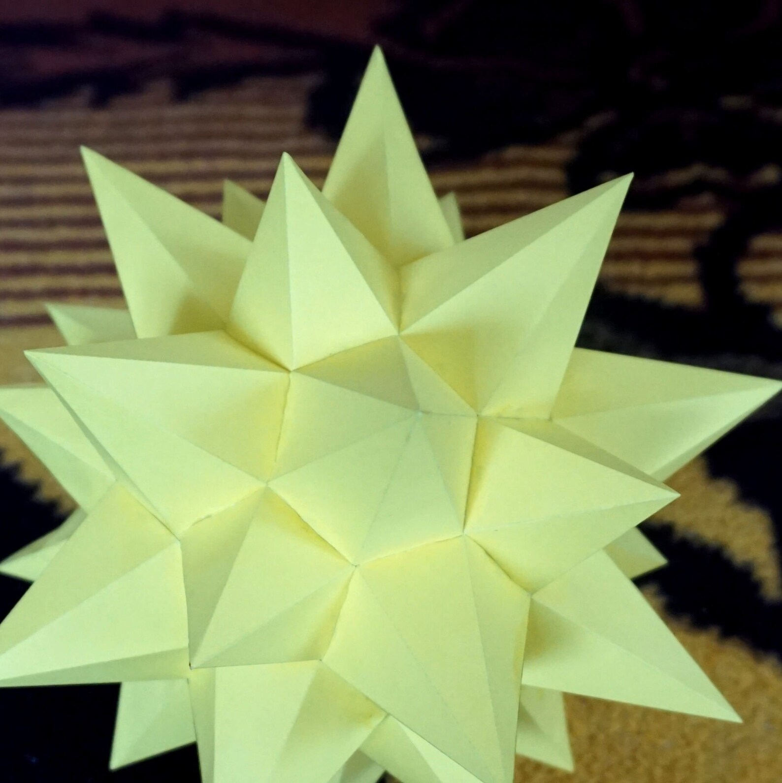 3D Star Geometric Papercraft Origami Christmas Ornament - Etsy