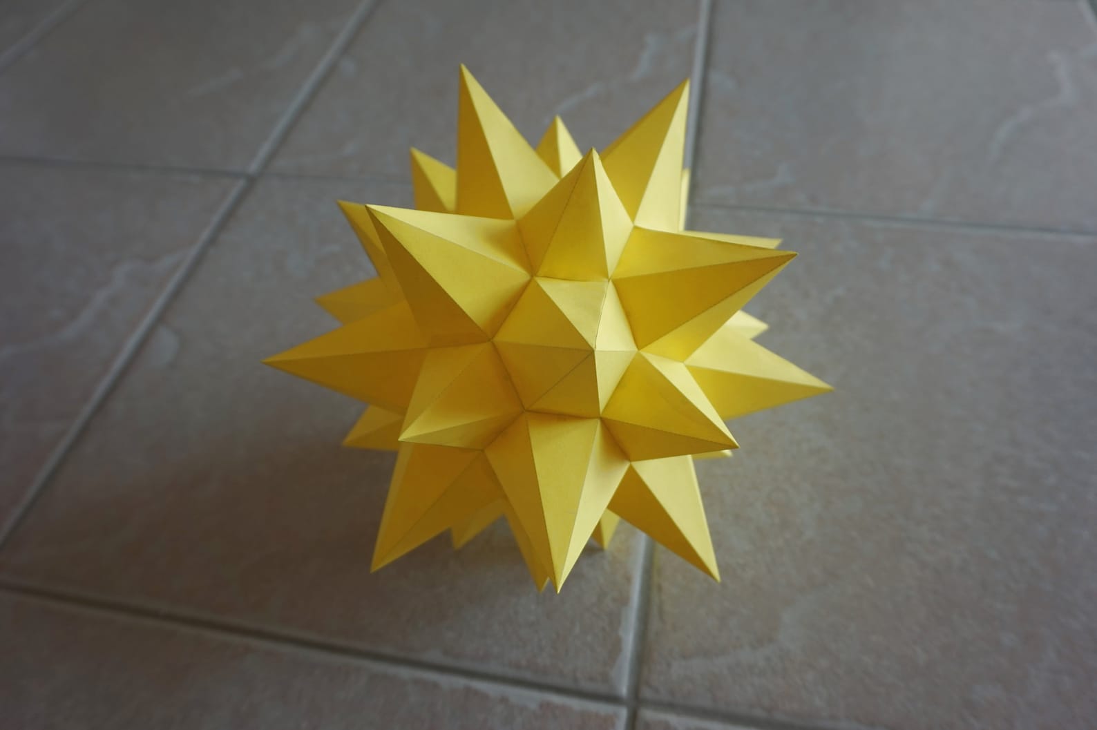 3D Star Geometric Papercraft Origami Christmas Ornament - Etsy