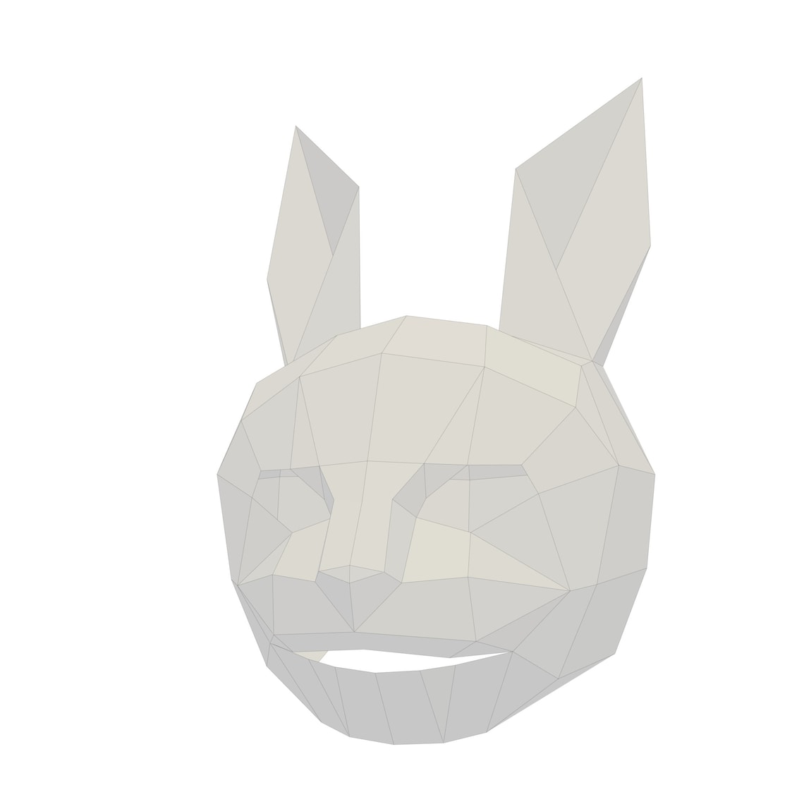 Easter Bunny Rabbit Head Mask Papercraft - Etsy Canada