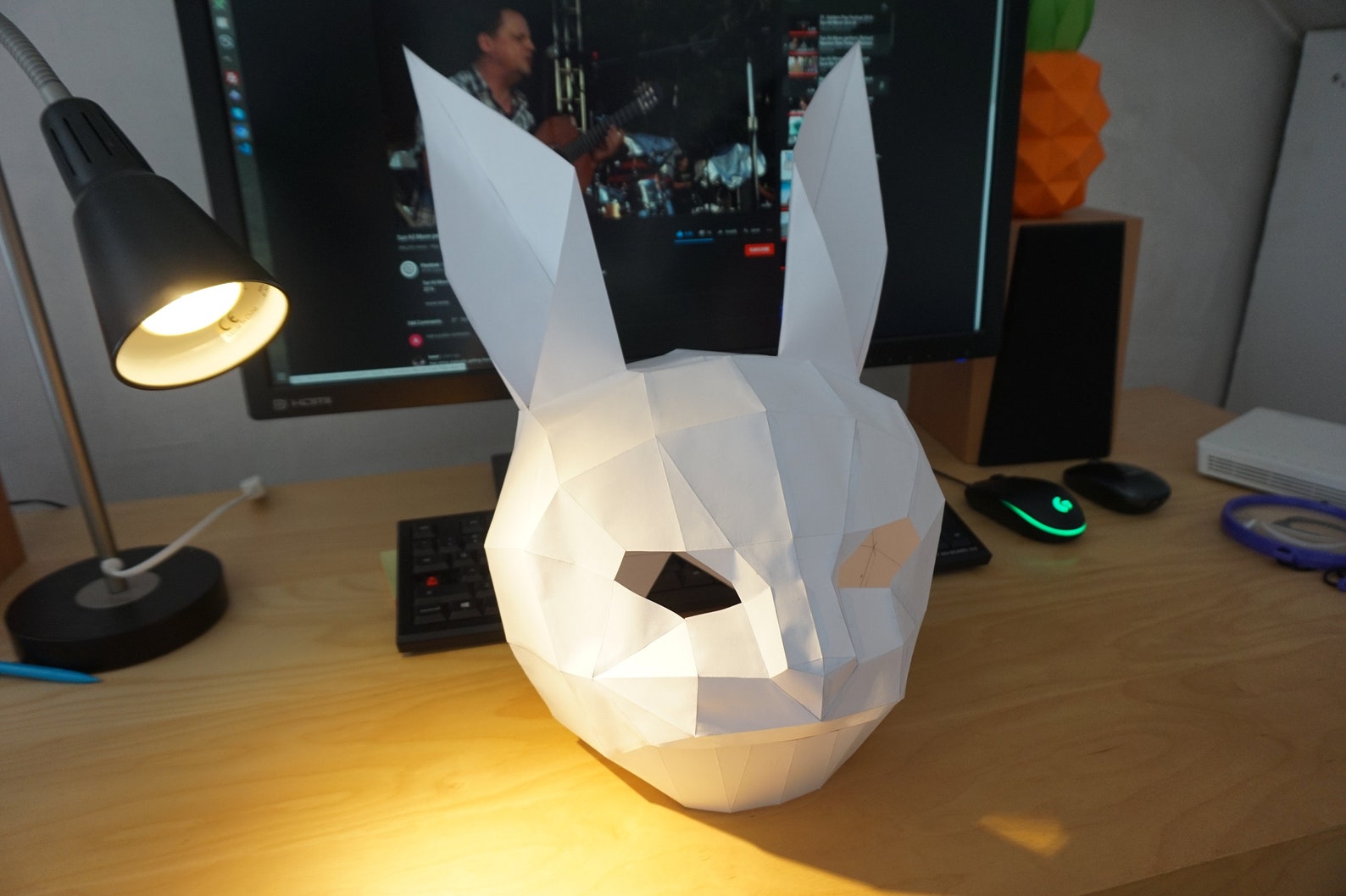 Easter Bunny Rabbit Head Mask Papercraft - Etsy Canada