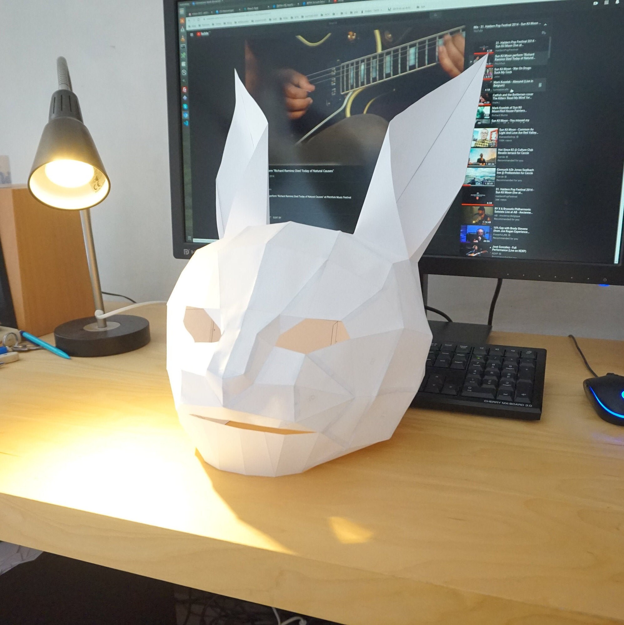 Easter Bunny Rabbit Head Mask Papercraft - Etsy Canada