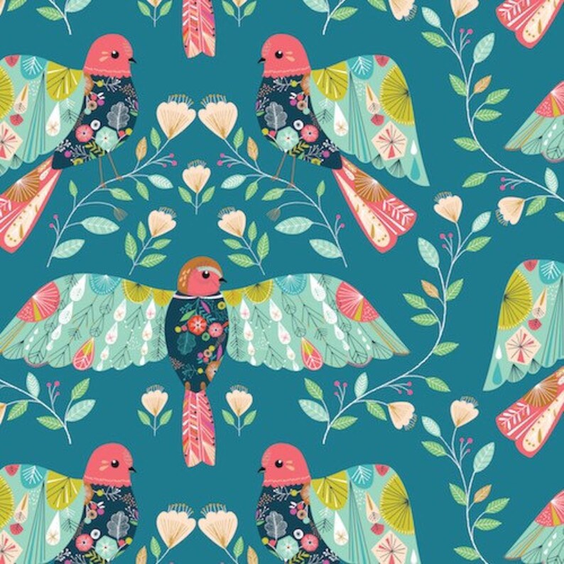 Dashwood Studio Flock by Bethan Janine Birds Quilting | Etsy
